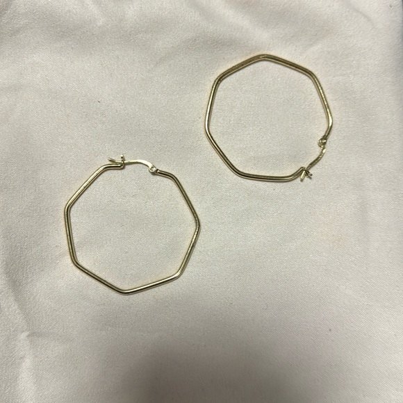Claire's | Jewelry | Geometric Gold Hoops | Poshmark